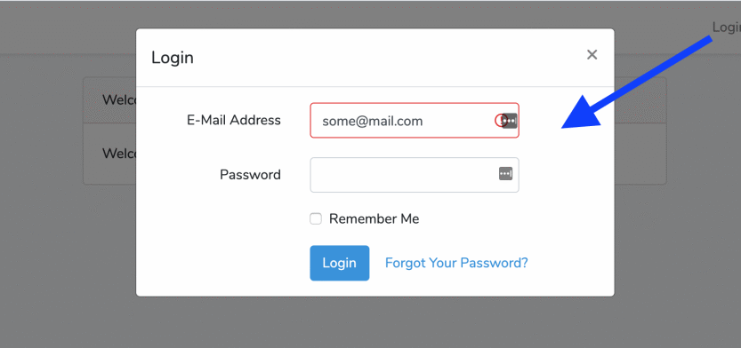 Login and Register Forms in Modal Bootstrap Popups – Quick Admin Panel ...