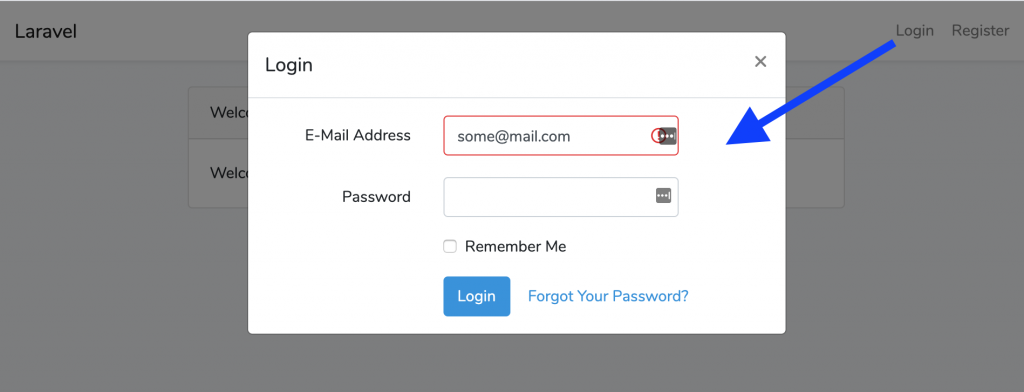 Login and Register Forms in Modal Bootstrap Popups – Quick Admin Panel ...